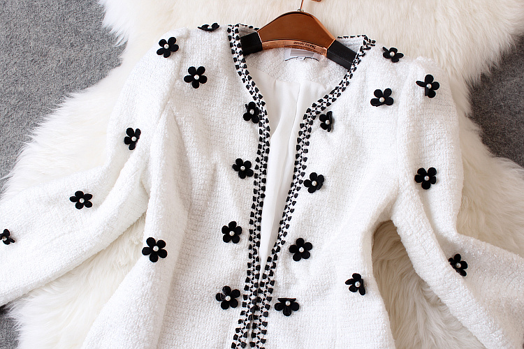 High-end Fashion Beaded Wool Coat Az901ci on Luulla