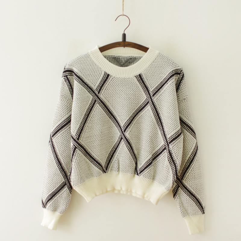 Geometric Pattern Sweater Cx109ca on Luulla