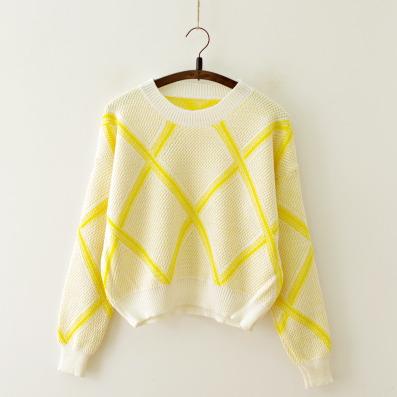 Geometric Pattern Sweater Cx109ca on Luulla