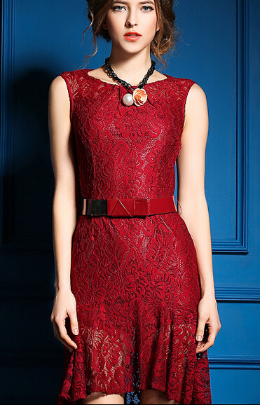 Openwork Embroidered Dress 3186647 on Luulla